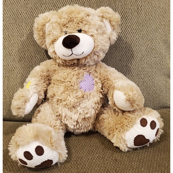 Build-A-Bear | Toys | Buildabear Workshop Patchwork Bear Purple Heart ...